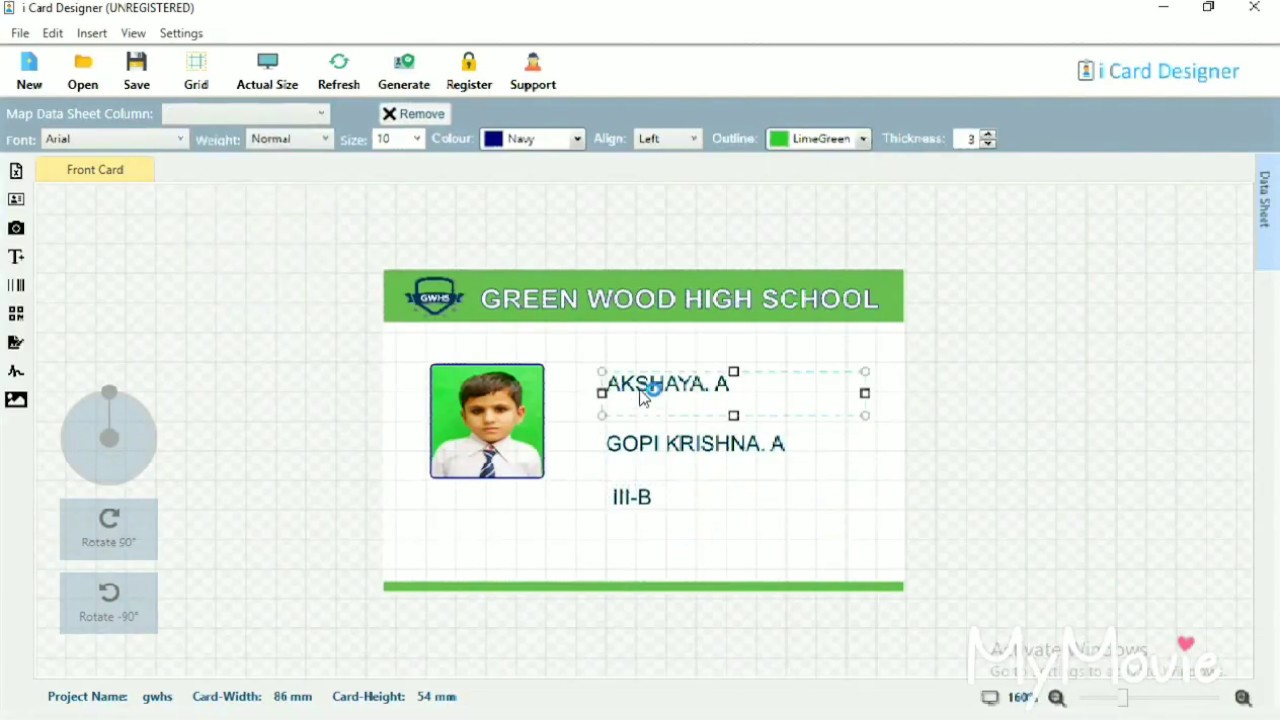 Quick and Easy Student ID Card Software using Excel in iCard Designer ...