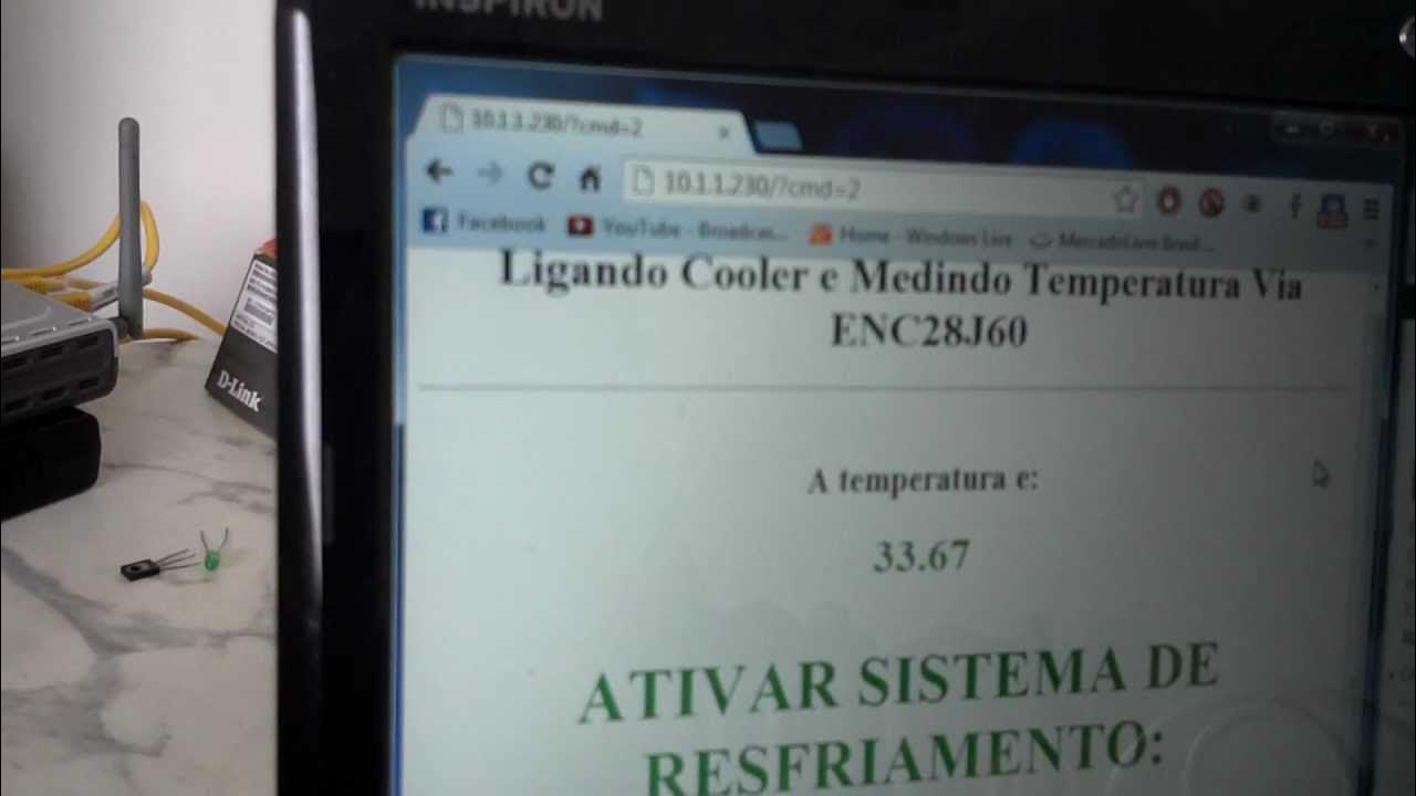 Projeto Interdisciplinar I - Ligando cooler via Arduino Ethernet Shield - YouTube