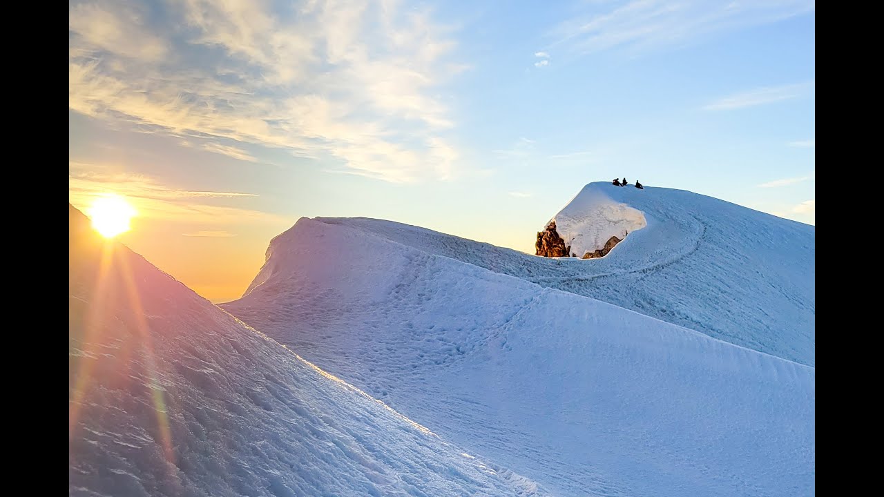 Mt Hood summit (Old Chute) - YouTube