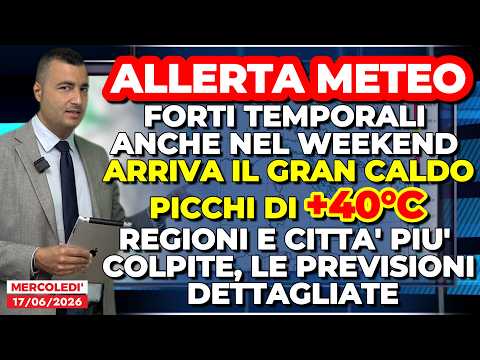 Allerta Meteo, raro maltempo anticiclonico: arriva il gran caldo ma continuano i forti temporali!!!