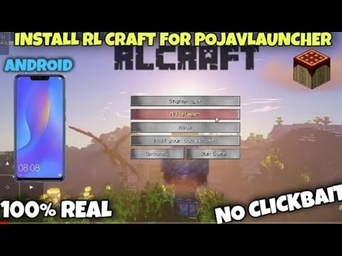 POJAV LAUNCHER MINECRAFT JAVA MOD RL CRAFT 1.12.2 NO LAG! - YouTube