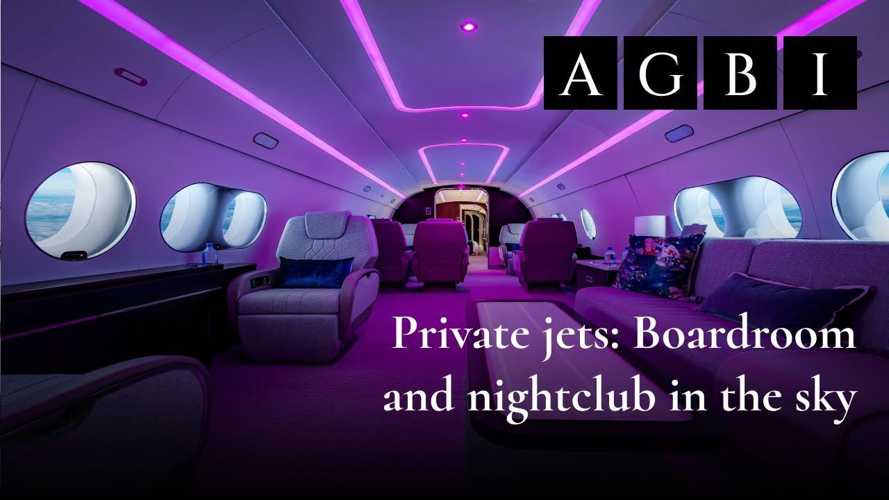 Private jets: Boardroom and nightclub in the sky - YouTube
