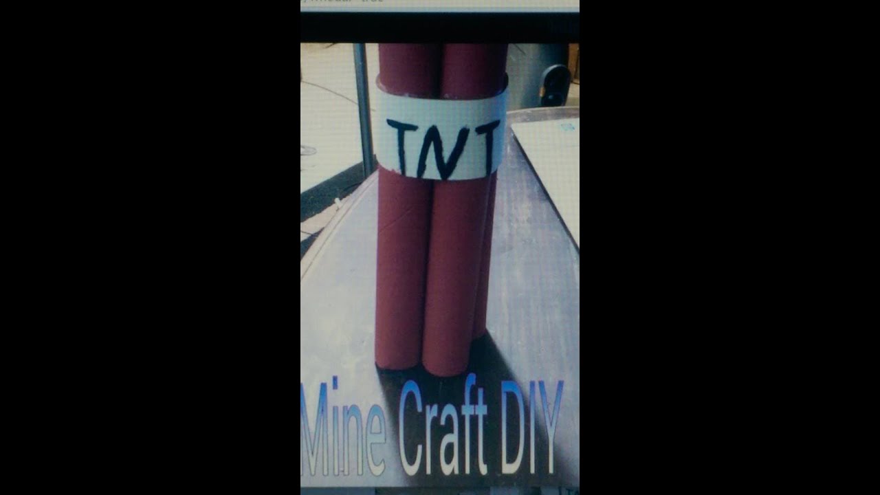 Minecraft TNT room decor DIY - YouTube