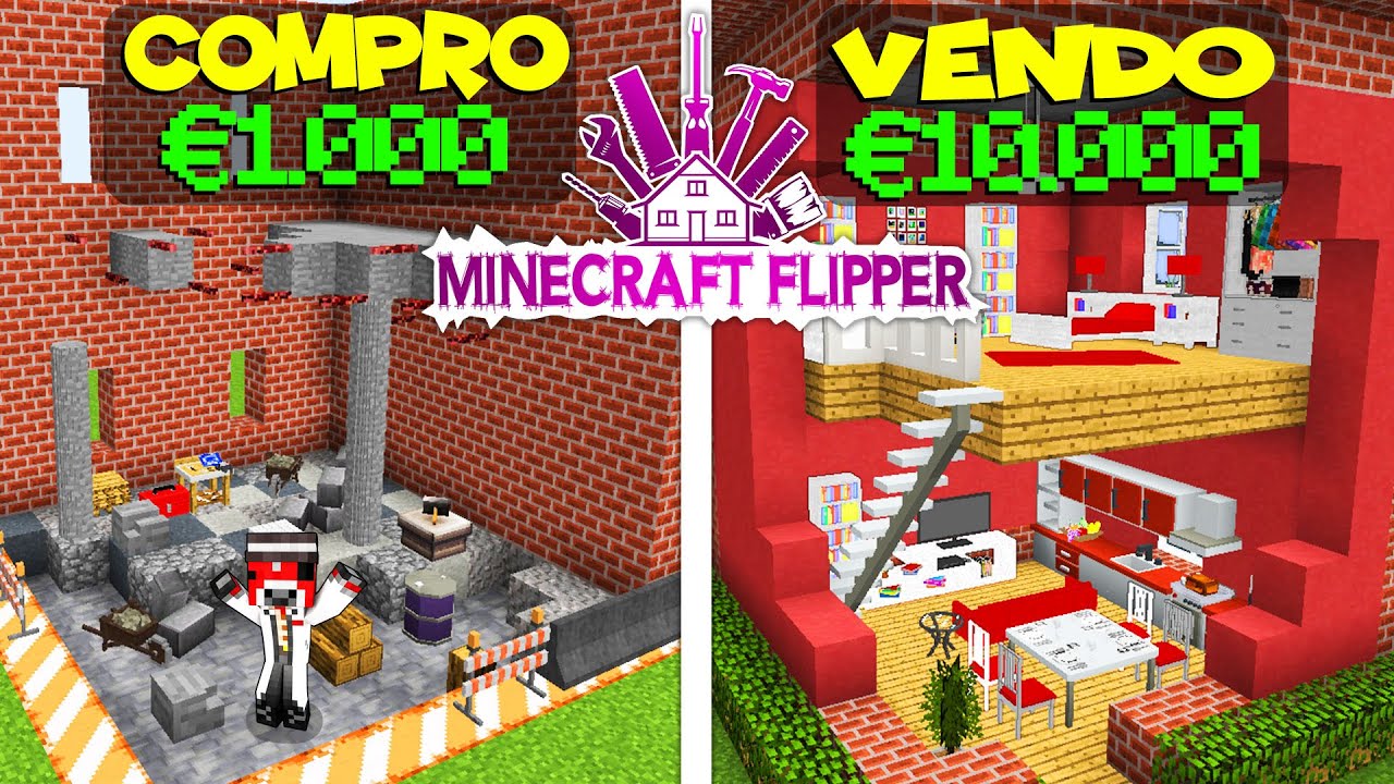 CASA POVERA DI CICO DIVENTA CASA RICCA! 🐮 - MINECRAFT FLIPPER - YouTube