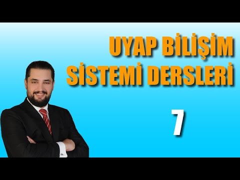 UYAP Bilişim Sistemi Dersleri - 7: İcra Memurunun UYAP'ta İcra Takibini Açması - Av. Onur ALTINKAN