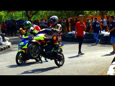 PEMBALAP RIAU ROBY RISWANDI NGAMUK DI KELAS MATIC STANDARD 130 CC OPEN