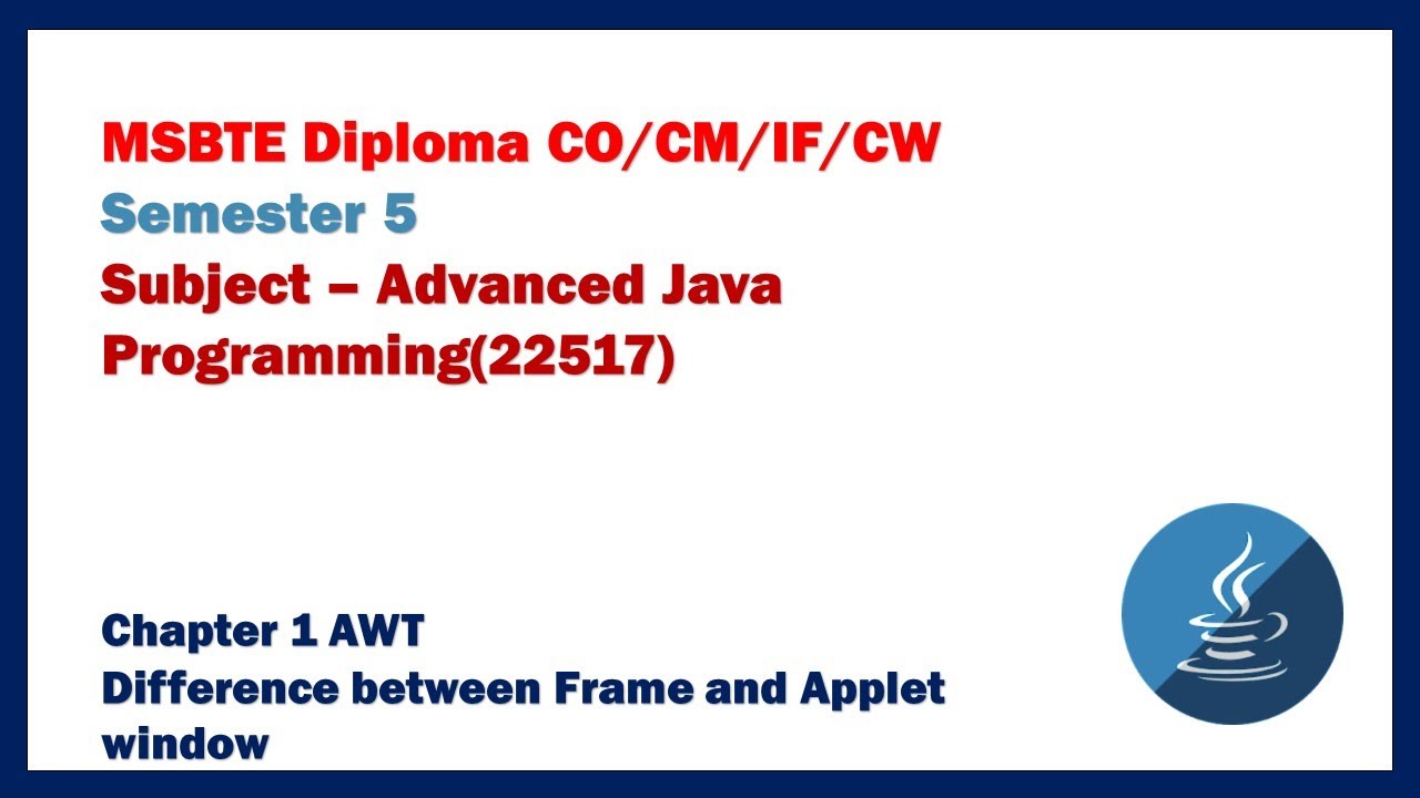 Difference Between Frame And Applet YouTube difference-between-frame-and-applet-youtube