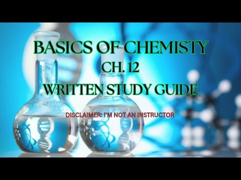 BASICS OF CHEMISTRY CH.12 / STUDY GUIDE REVIEW 2023 #exam #stateboard ...