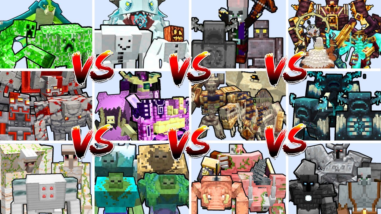 BOSS MOBS SQUADS TOURNAMENT | Minecraft Mob Battle - YouTube