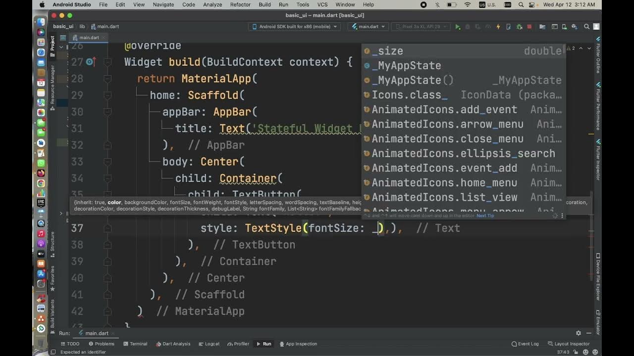 Flutter Stateful Widget part 2 - YouTube