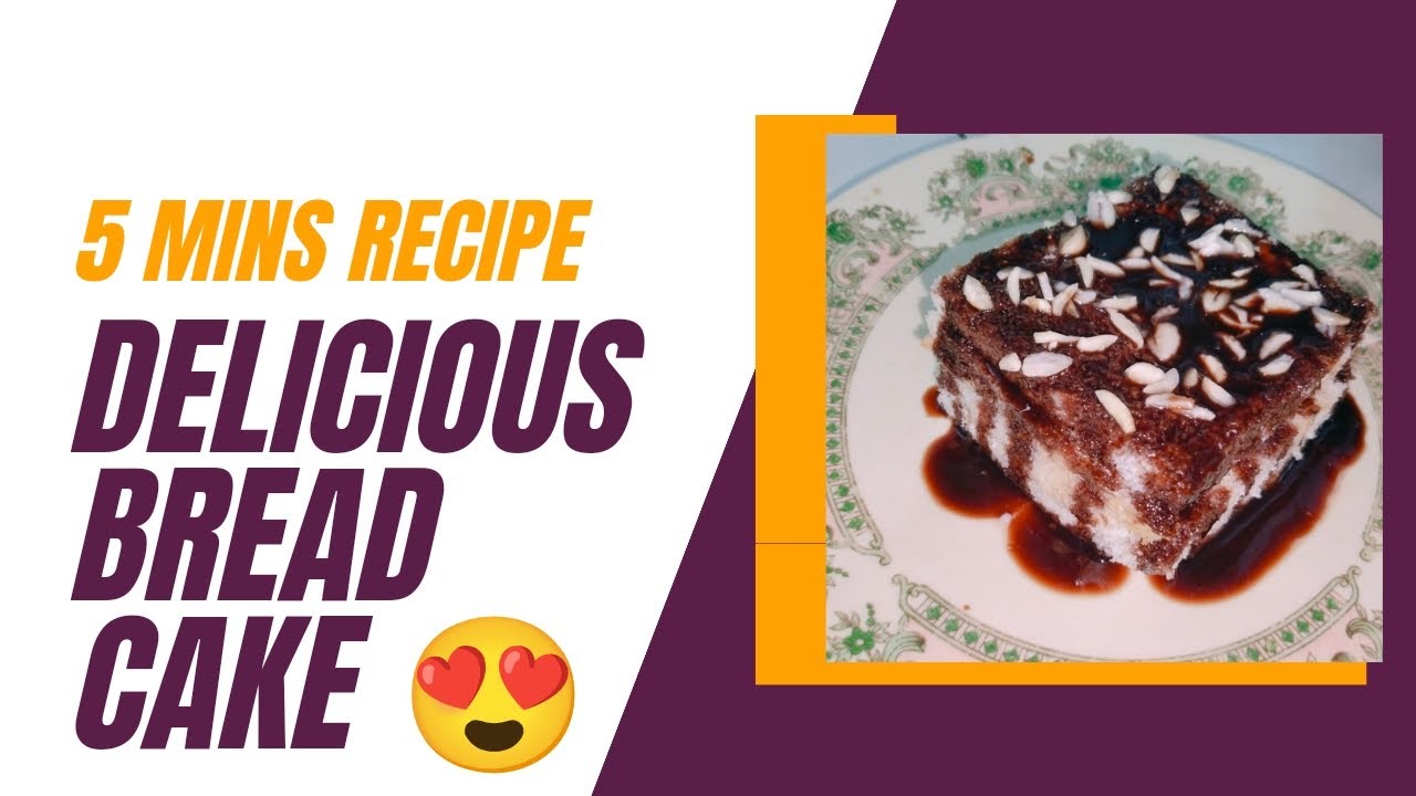 Only 3 ingredients😍|| Delicious bread cake recipe 😋|| How to make ...
