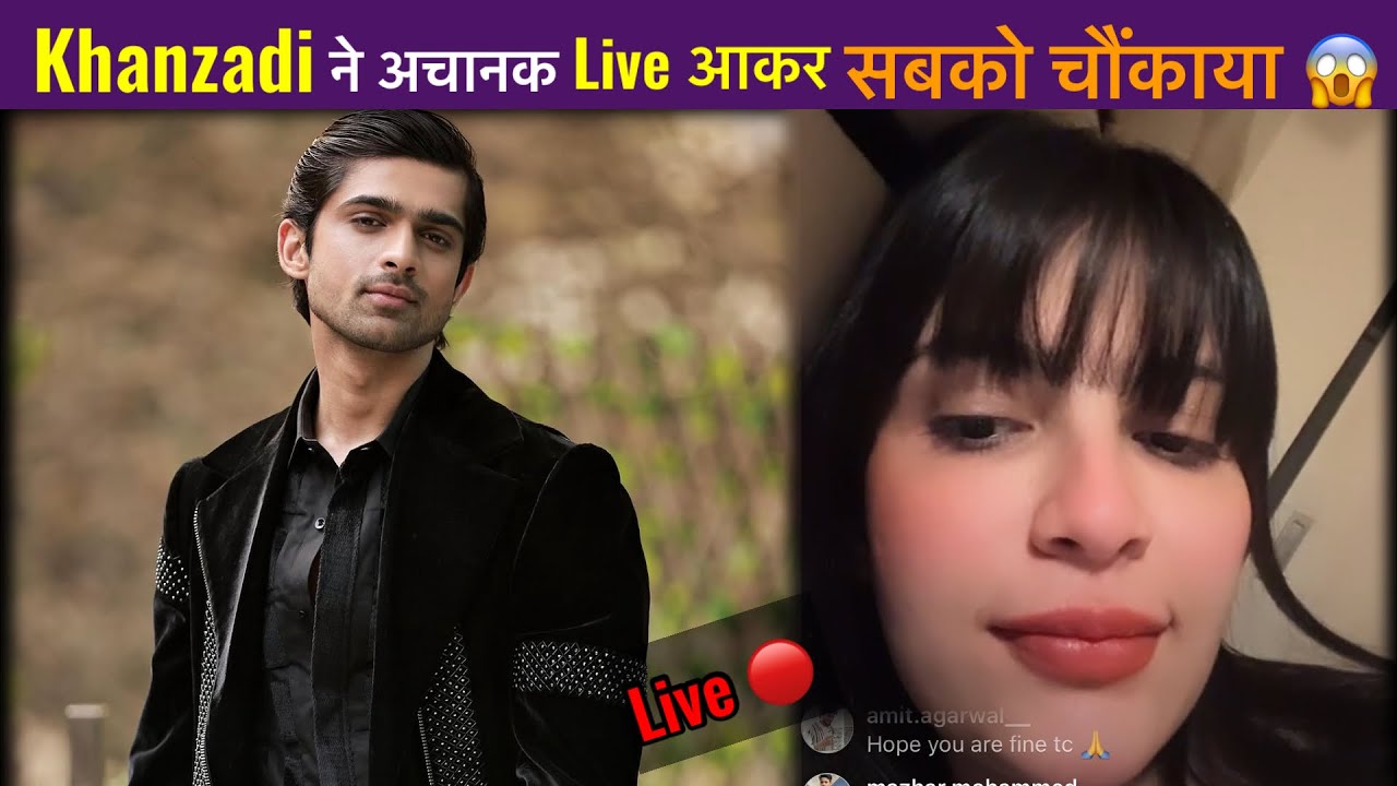 Khanzadi ने Live आकर सबको कर दिया हैरान 😱| #abhizadi #khanzadi # ...