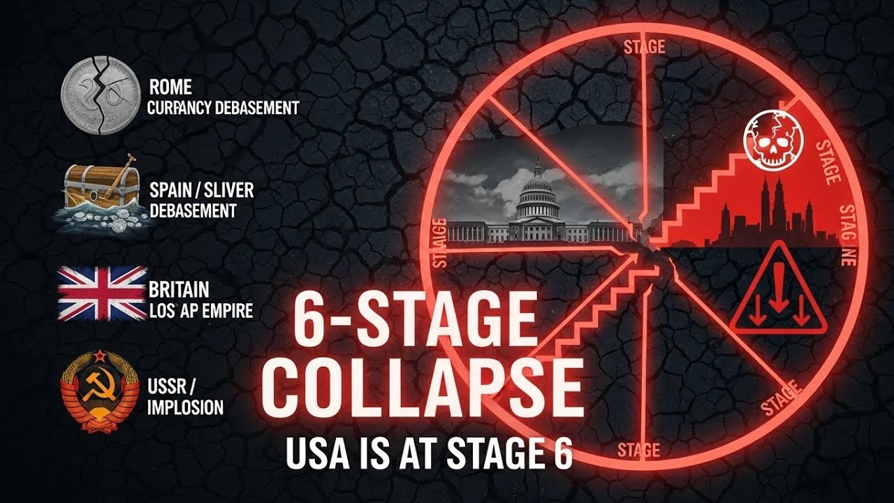 The 6-Stage Collapse Pattern: Rome, Spain, USSR... USA Is At Stage 6 ...