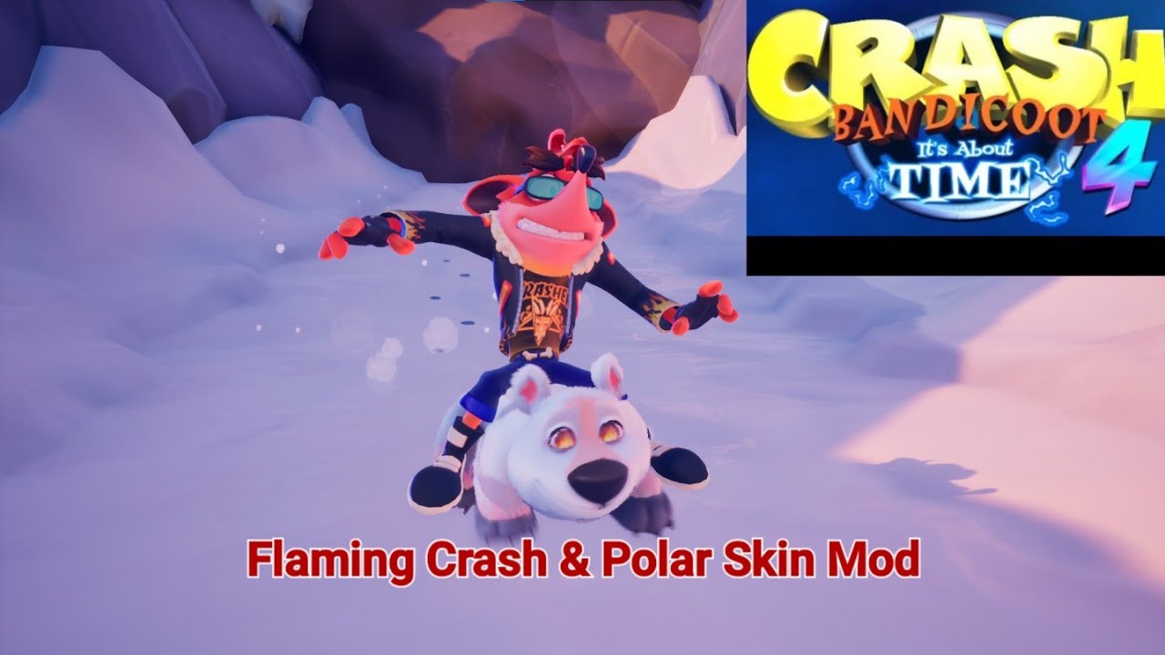 Crash Bandicoot 4 Its About Time Flaming Crash & Polar Skin Mod - YouTube