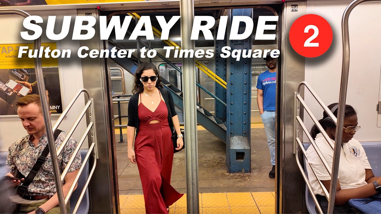 NYC Subway Ride to Times Square–42nd Street from Fulton Center Downtown ...