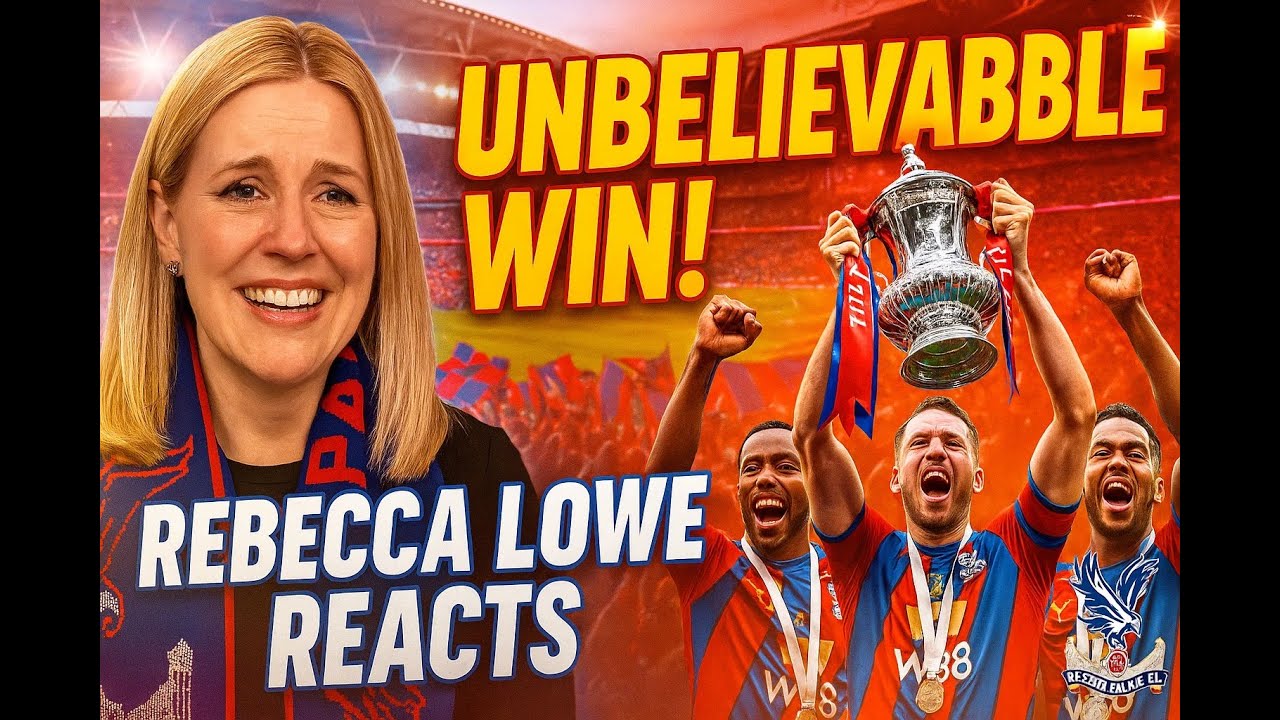 Rebecca Lowe Reflects on Crystal Palace's Historic FA Cup Triumph - YouTube