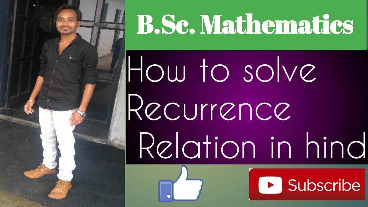 How to solve Recurrence Relation in hindi - YouTube