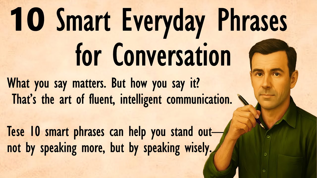10 Smart Everyday Phrases for Conversation II Learn English Through ...