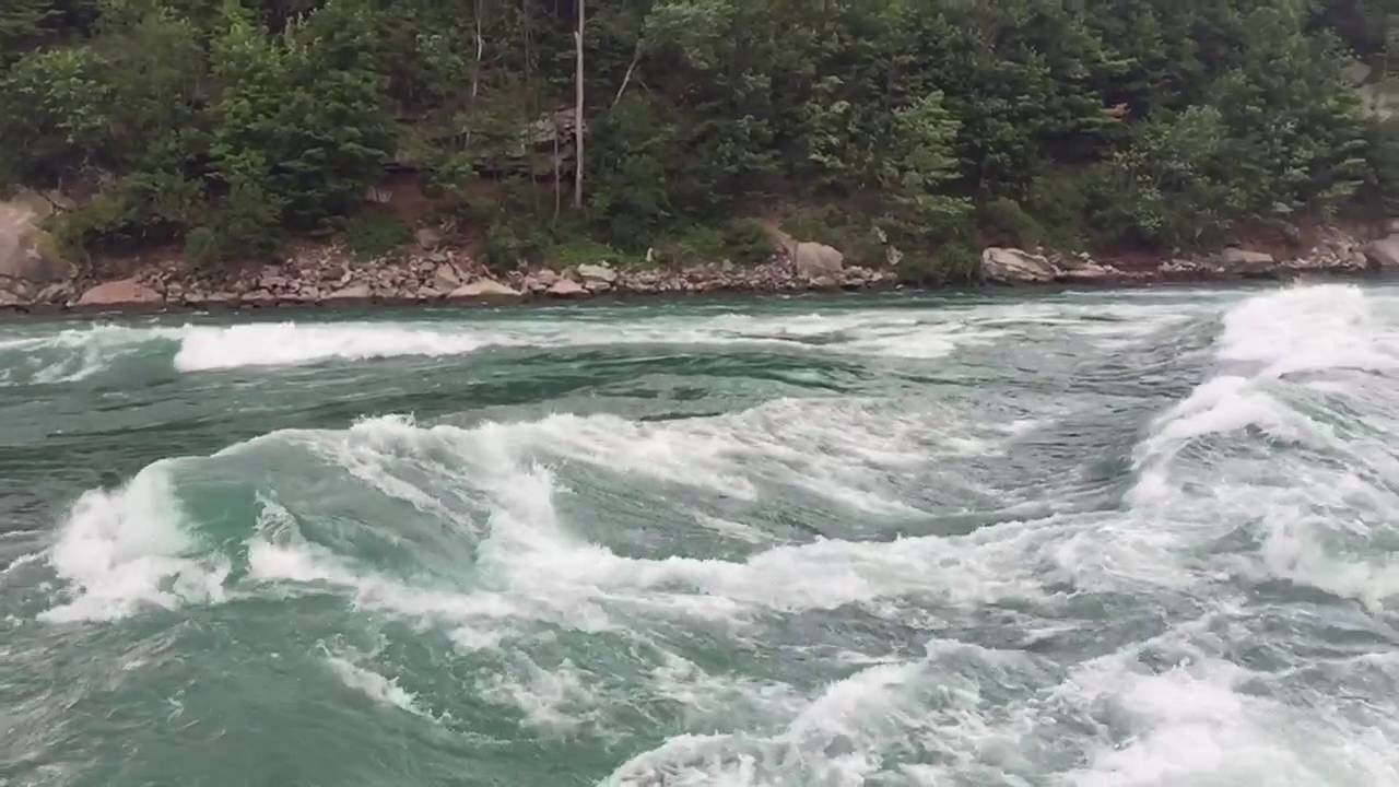 More lower Niagara River rapids - July 2016 - YouTube