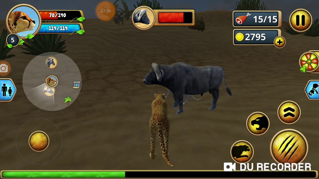 Playing cheetah family sim - YouTube