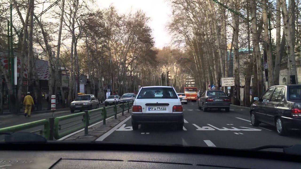 Driving in Iran, Tehran, Tagreesh March 2014 - YouTube