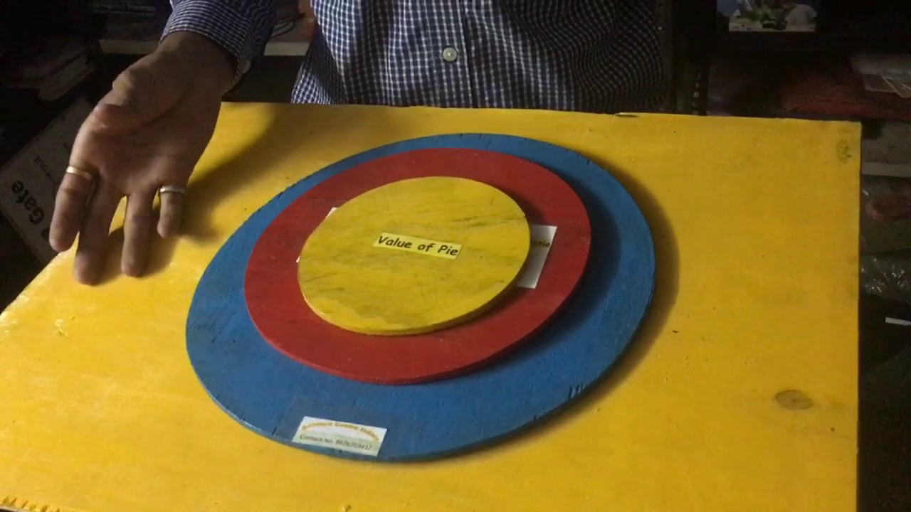Maths modal and project Value of pie 'π' - YouTube