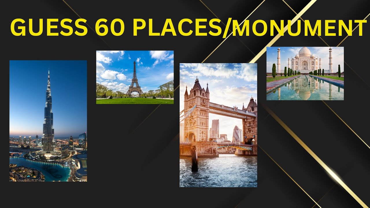 GUESS #70 FAMOUS PLACES / MONUMENT #quizvideos - YouTube