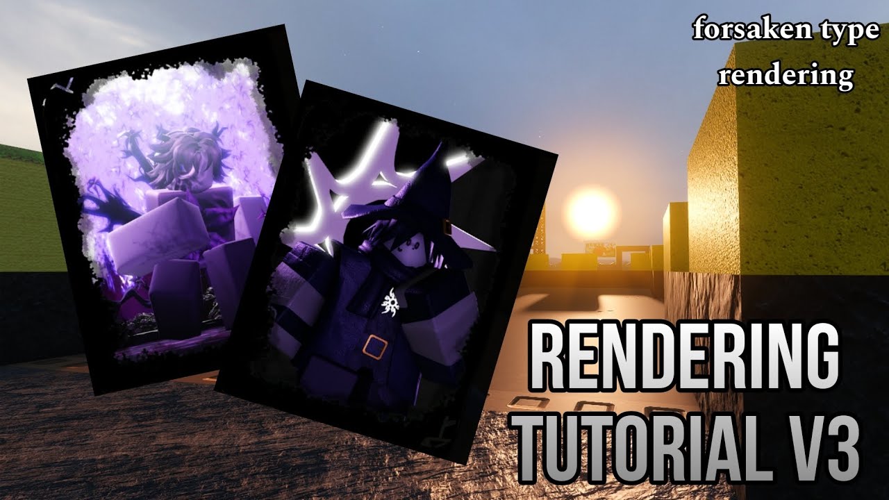 How to Make Forsaken-like Renders!! (render tutorial v3) | Roblox ...