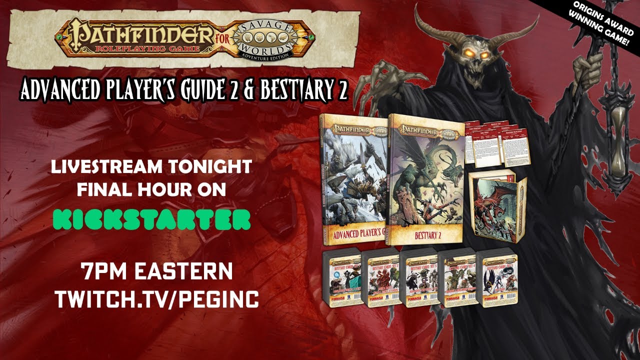 FINAL HOUR! Pathfinder for Savage Worlds: Advanced Player's Guide 2 ...