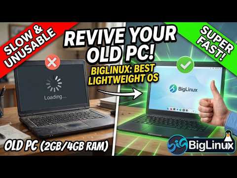 BigLinux: Best Lightweight OS for Old PC (2GB/4GB RAM) 🚀