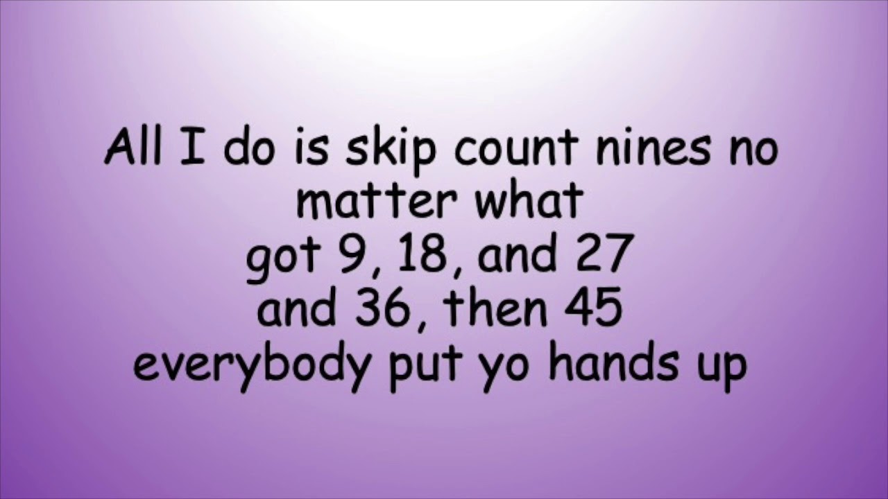 9. Multiplication by 9's song (All I do is Win, DJ Khaled style) - YouTube