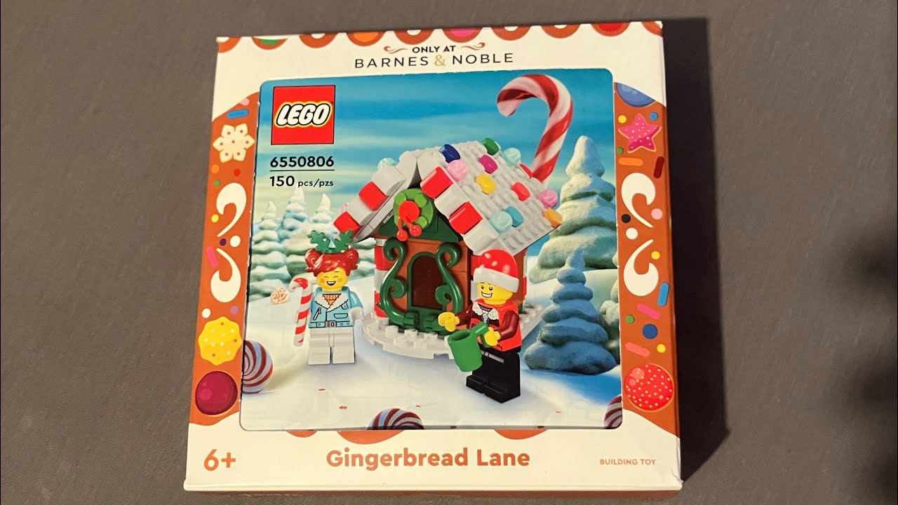 Lego Barnes & Noble Exclusive Gingerbread Lane GWP Set Review for 12 ...