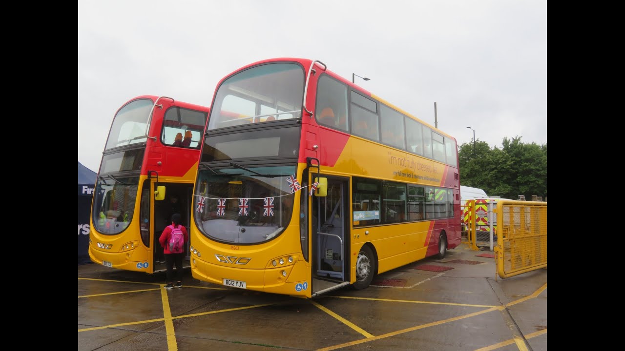 ex live: Doncaster Red Buses Depot Open Day tour - Sunday 5th June 2022 ...