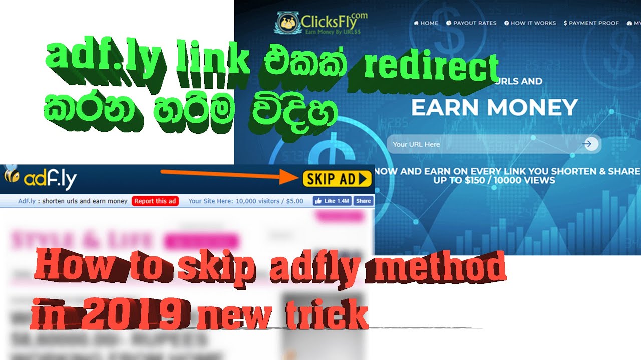 how to skip adfly method in 2019 new trick - YouTube
