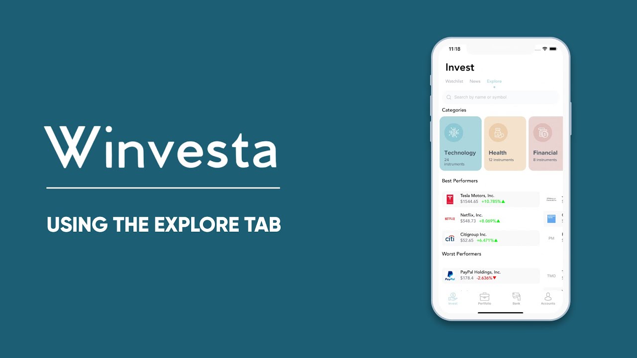 How to Use the Explore Tab on the Winvesta App - YouTube