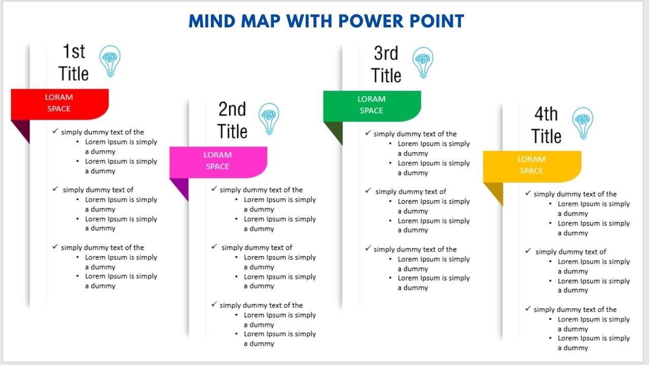 How to Create a 4 Step Mind Map in Powerpoint | Educated Life - YouTube