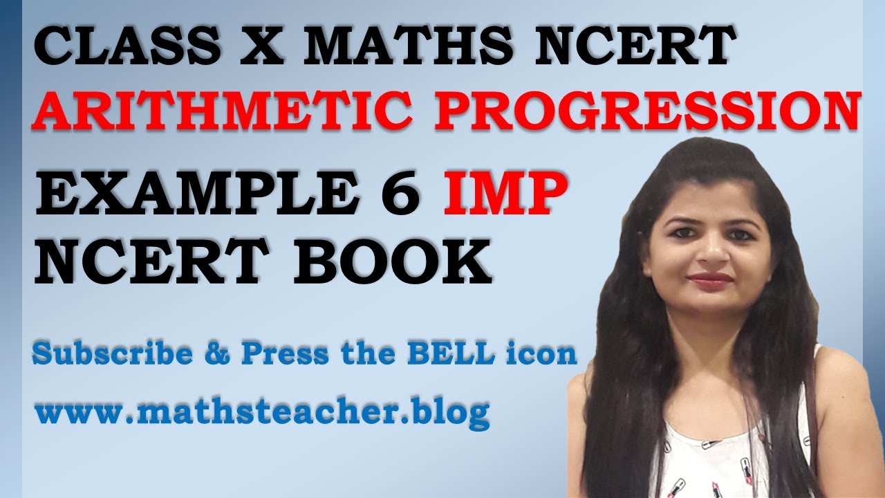 Chapter 5 Arithmetic Progression Example 6 Class 10 Maths NCERT - YouTube