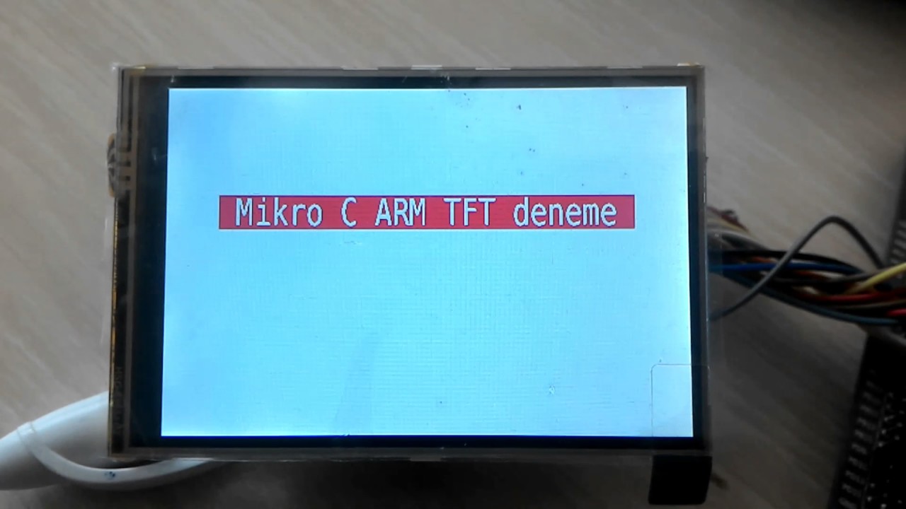 Mikroc Arm Stm32f407 Discovery Ili9481 35 Tft Youtube