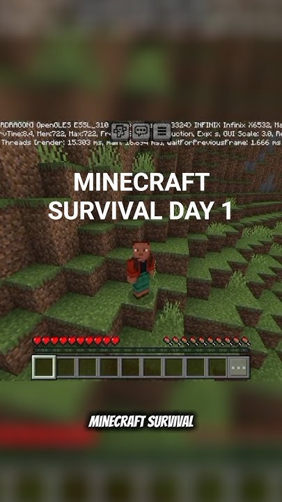 Minecraft Survival Day 1 #series #shorts #geenzet - YouTube