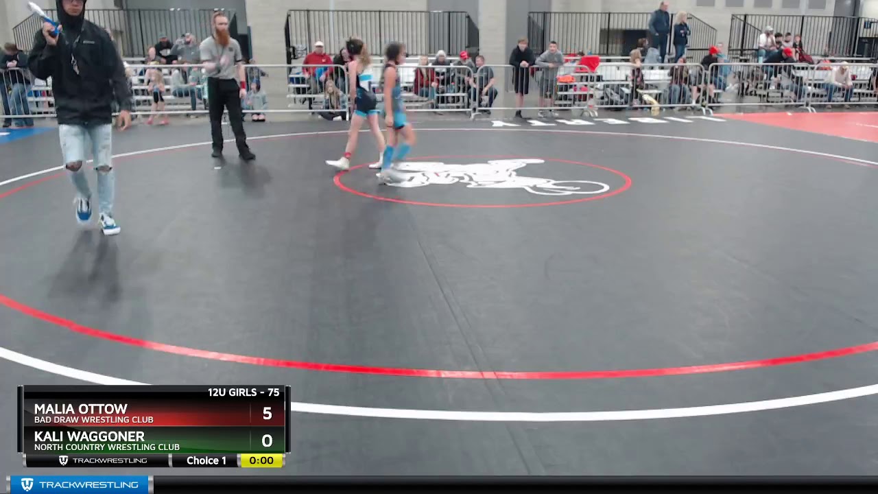 12U Girls 75 Malia Ottow Bad Draw Wrestling Club Vs Kali Waggoner North ...