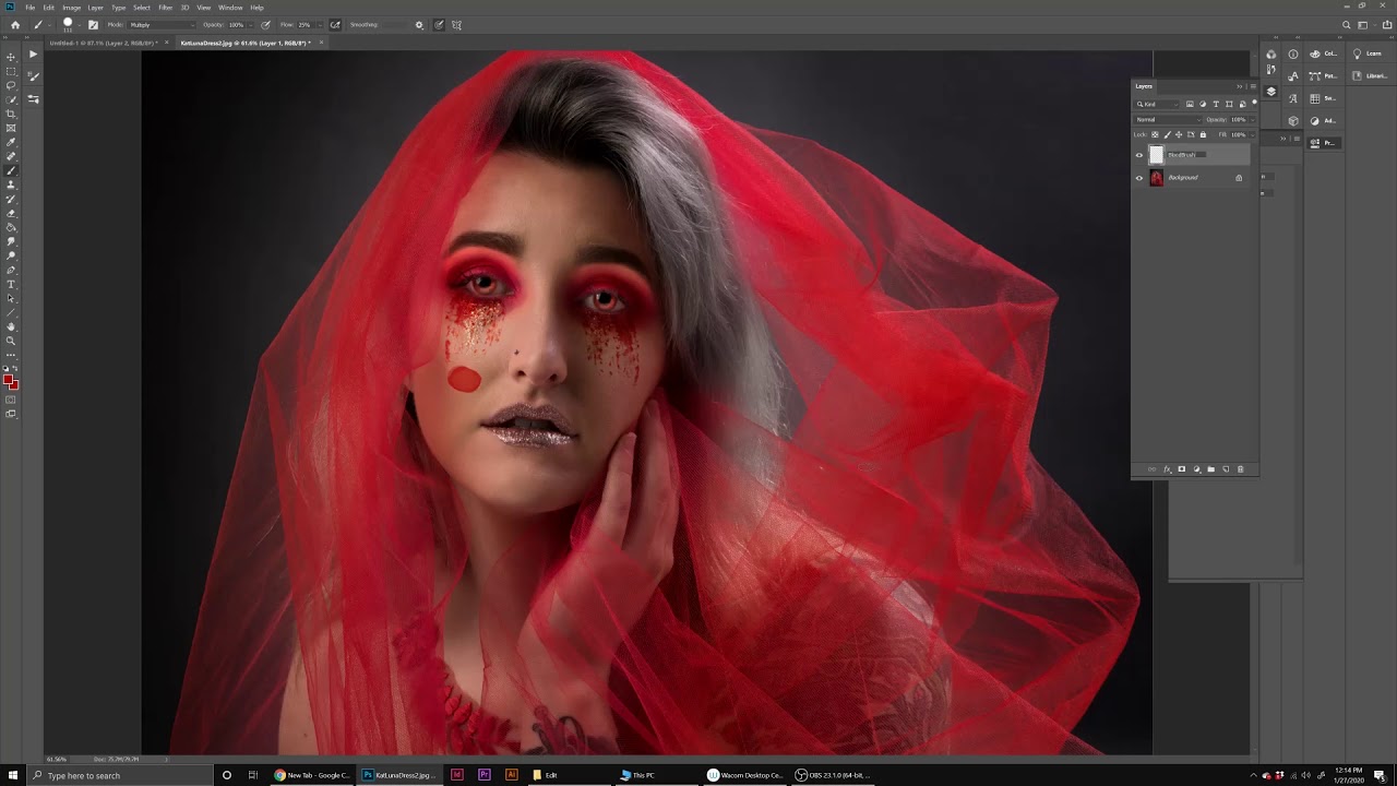 Photoshop Blood Brush Tutorial - YouTube