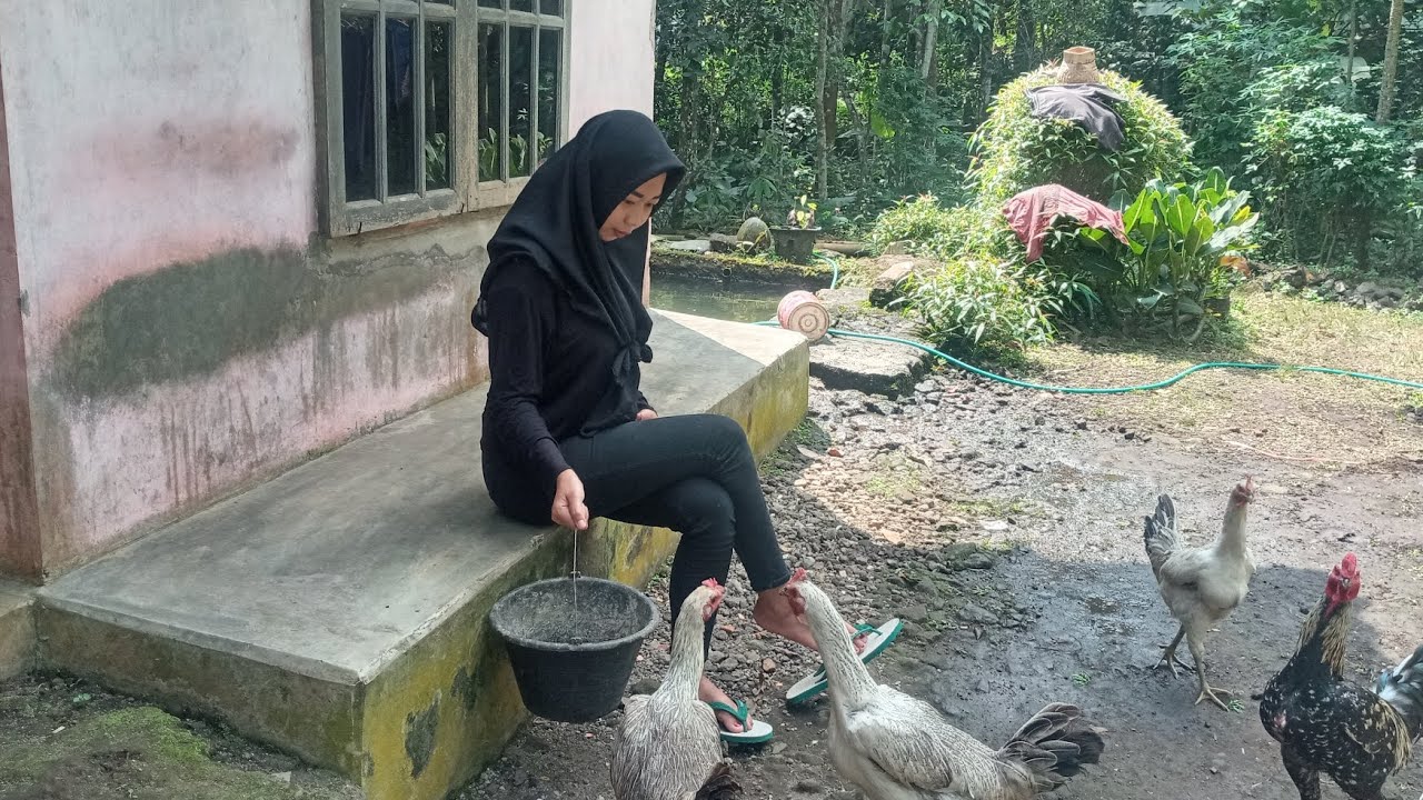 Jumpa Neng Yati Janda Desa Cantik Alami Dan Sederhana Keseharian Di pagi Hari Pedesaan Jawa ...