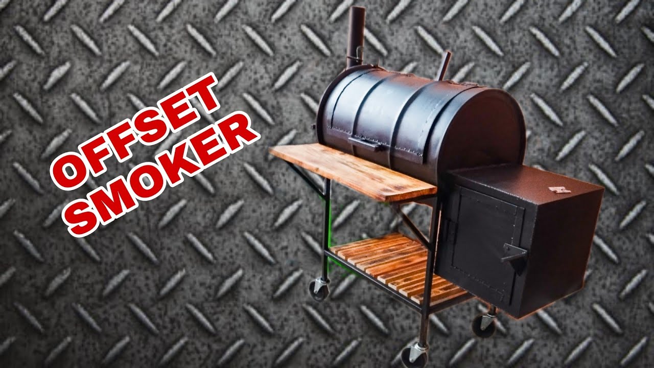 Como hacer un asador/ahumador con un tambo de metal - YouTube