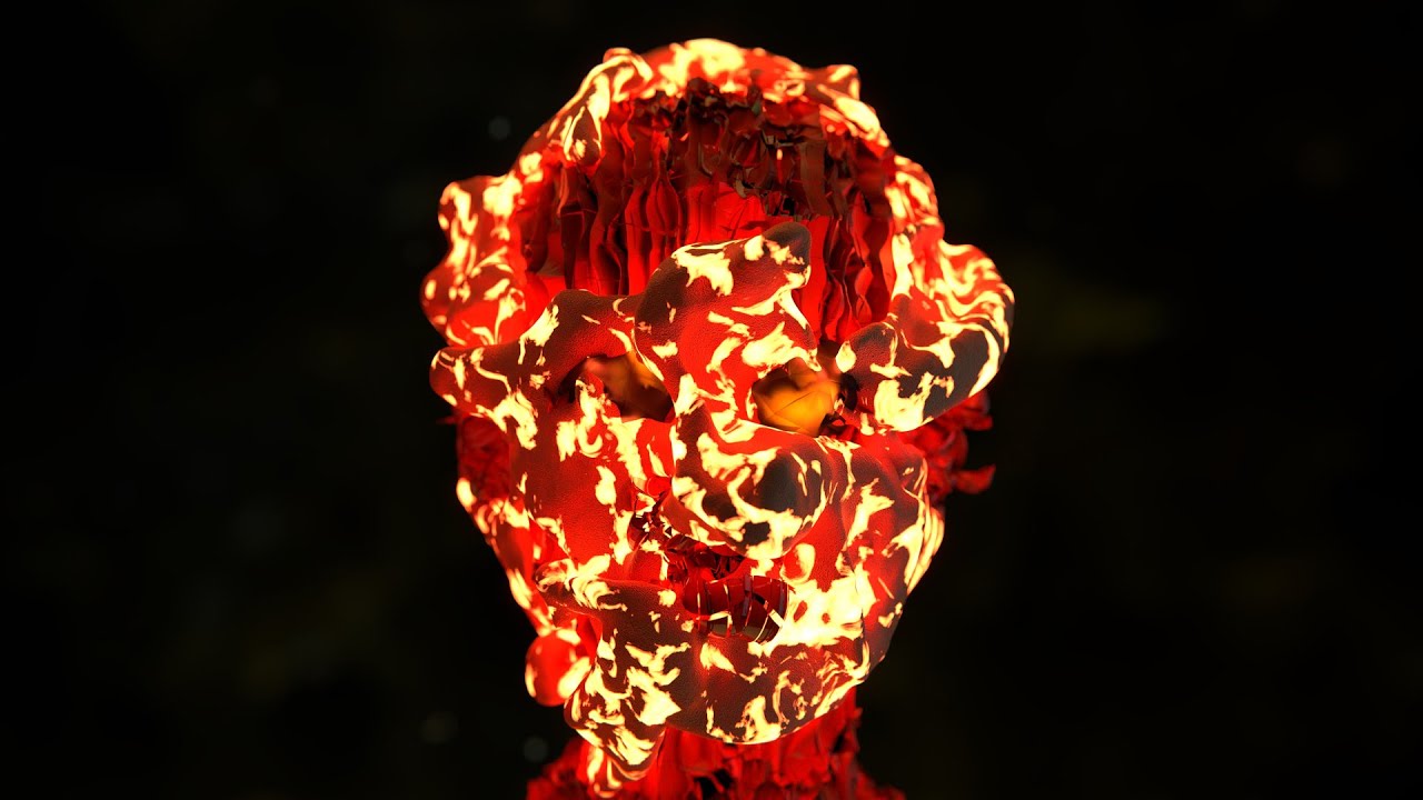 Lava man motion graphics animation - 4K HDR - YouTube
