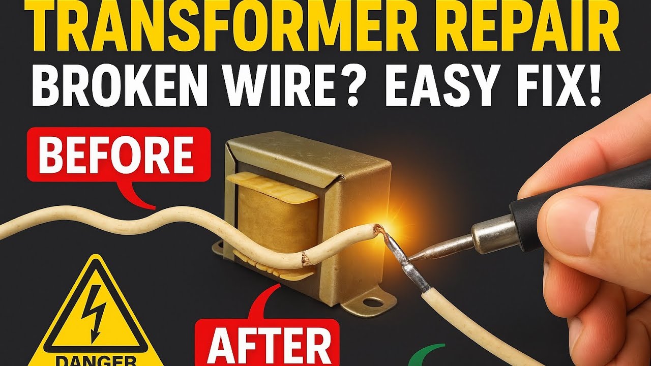 How I Repaired a Transformer Primary Wire | Simple & Effective Fix at ...