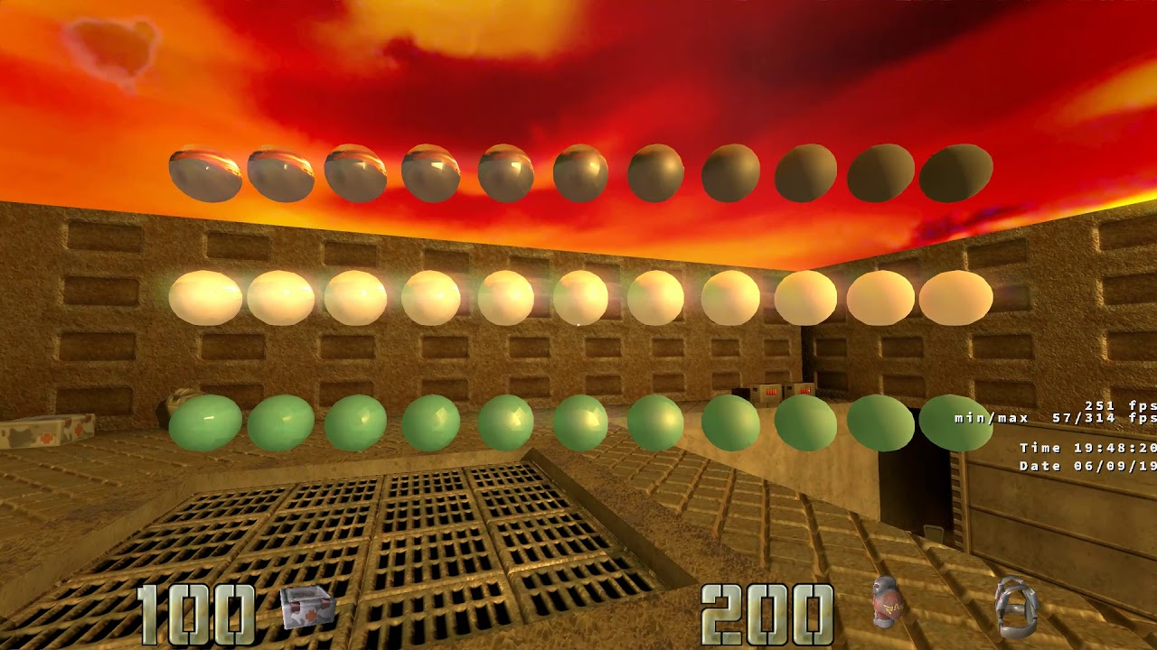 reflection cubemap test - YouTube