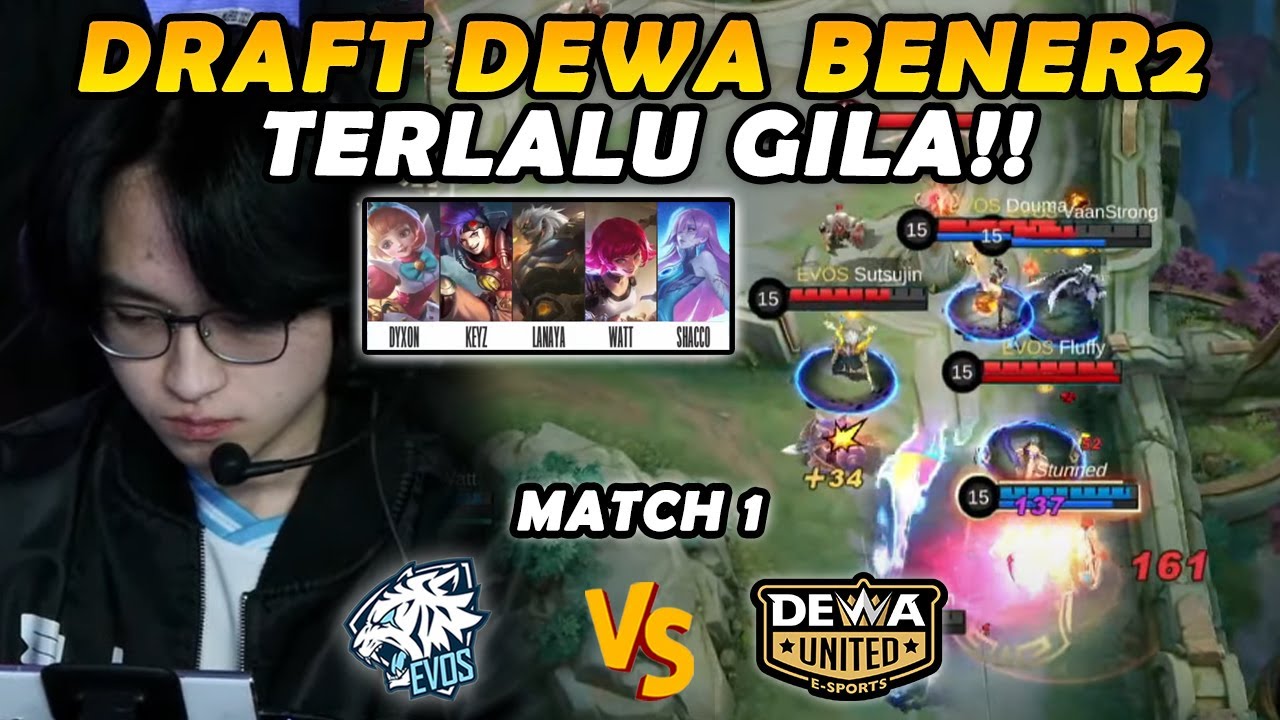 AKHIRNYA EVOS NURUNIN FULL ICON + FLUFFY!! MATCH SUPER PENTING UTK DUA TEAM!! - DEWA VS EVOS ...