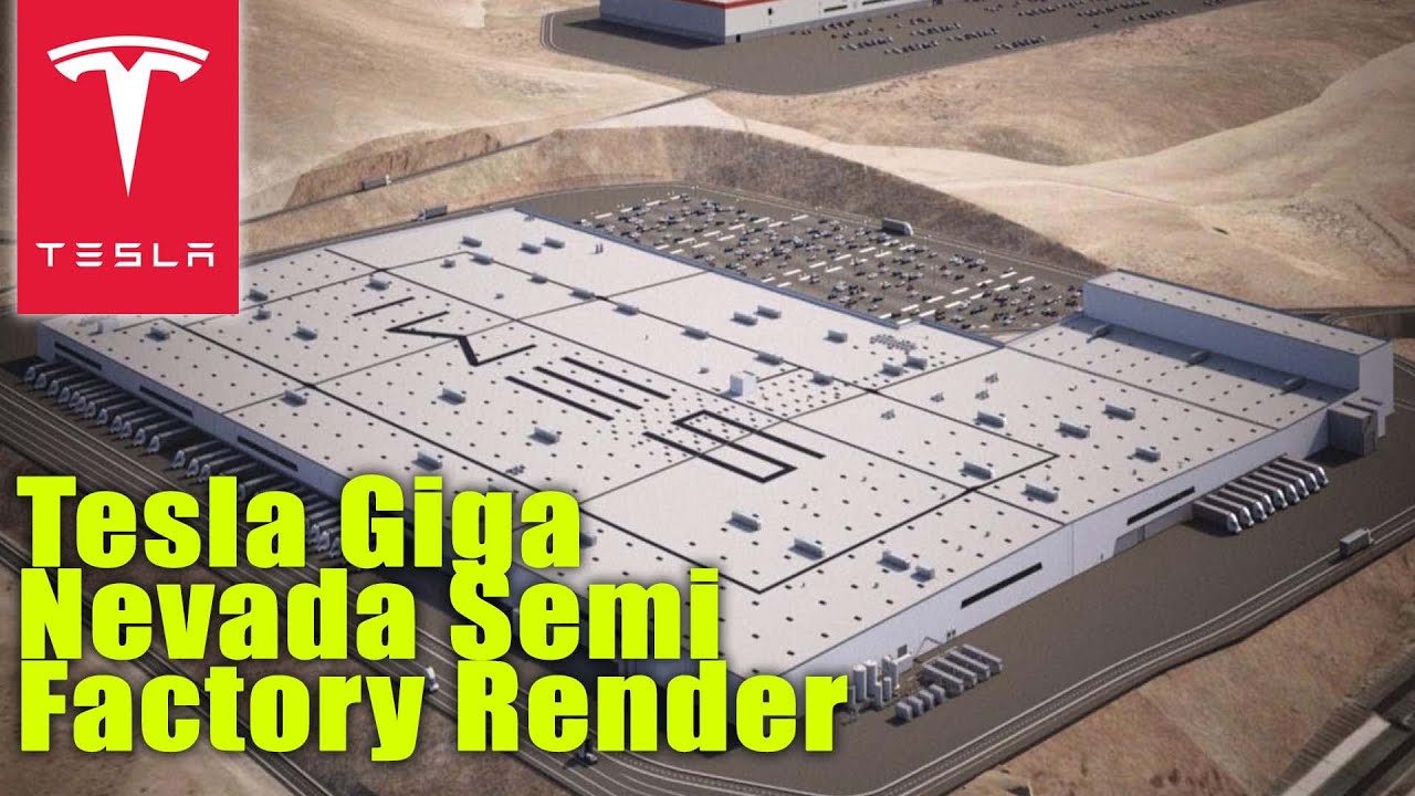 Tesla Giga Nevada Semi Factory Render - YouTube