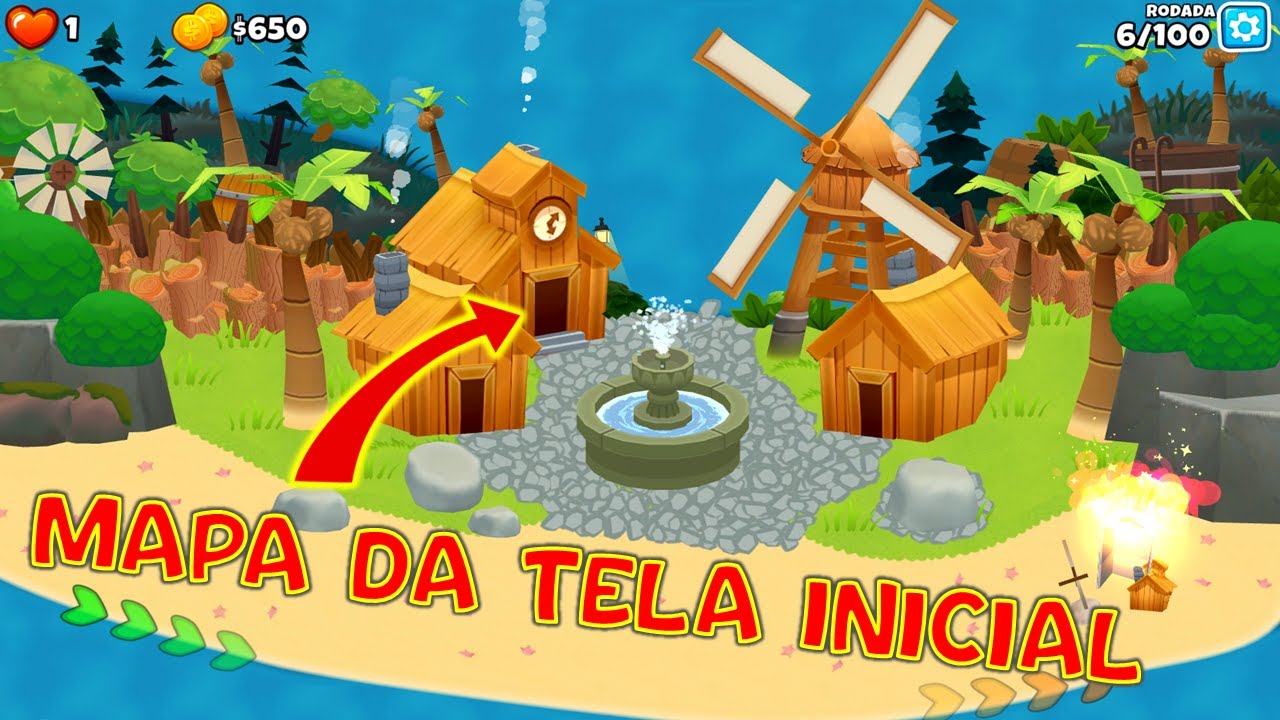 Joguei na TELA INICIAL do Bloons - BTD6 - Bloons TD 6 - YouTube