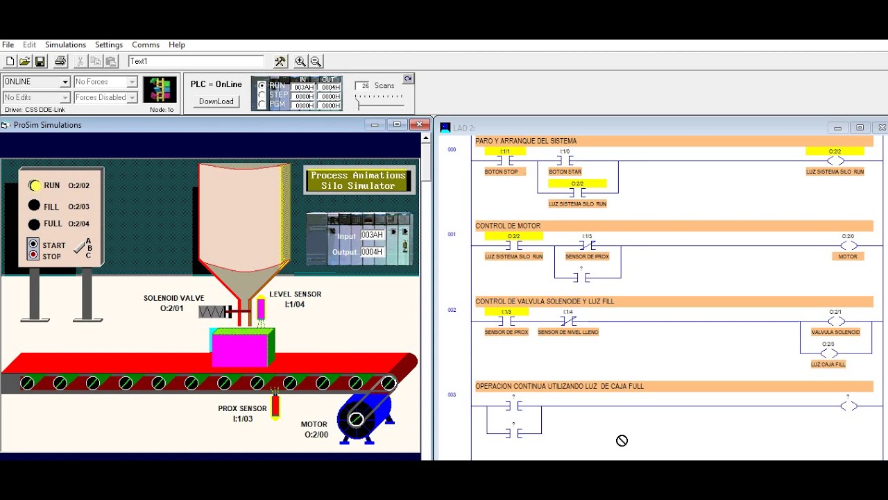 Simulación de un Silo segunda parte - YouTube